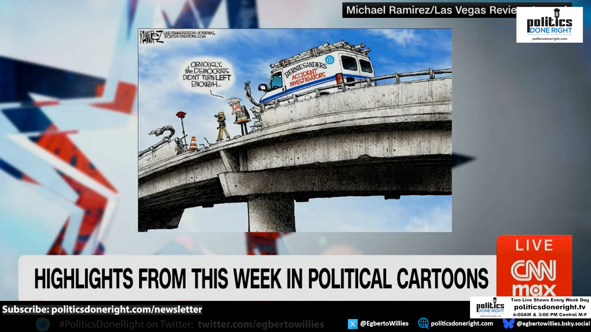 This Bernie Sanders Accident Investigator cartoon is a form of